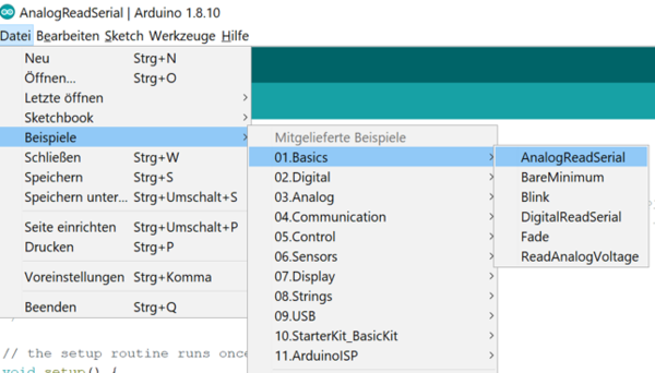 Erste Schritte mit dem Arduino Uno – PhySX - Physikalische ...